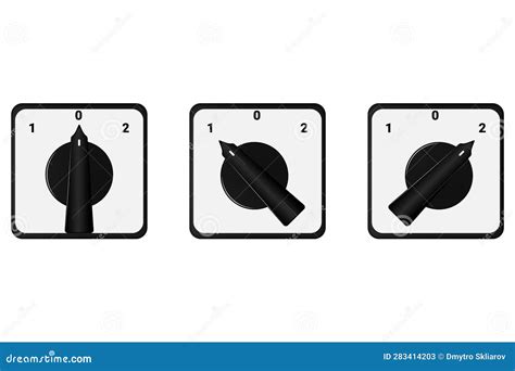 cam switch for control panel stock vector illustration of industrial