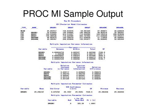 PPT Multiple Imputation Using SAS PowerPoint Presentation Free Download ID
