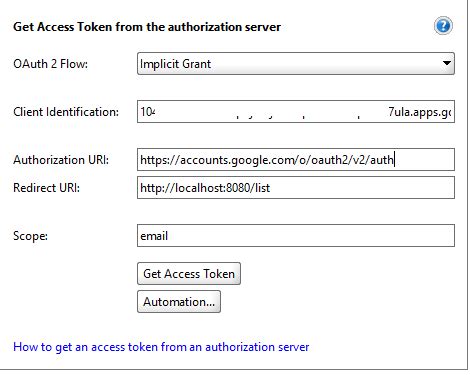 Google Auth Token Invalid Token Error In Spring Boot Sample App Stack Overflow