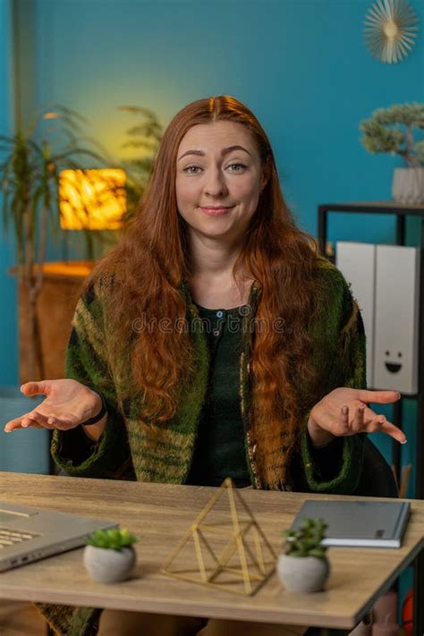 Confused Woman Feeling Embarrassed About Ambiguous Question Having