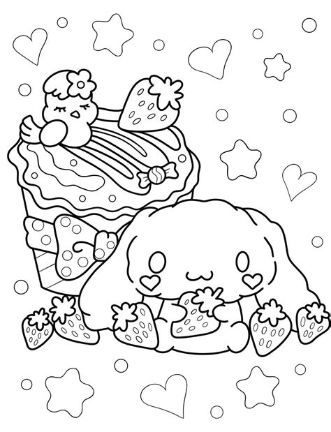 Dibujo Para Colorear De Cinnamoroll Gratis