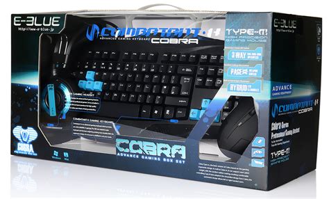 E Blue Cobra Gaming Keyboard Mouse And Headset Bundle Blue Buy Now At Mighty Ape Nz