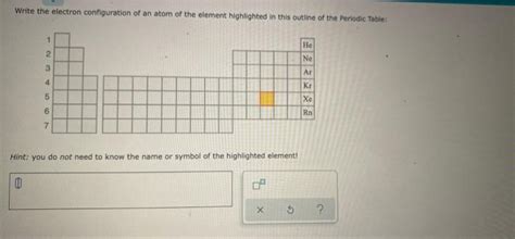 [solved] Write The Electron Configuration Of An Atom Of Th