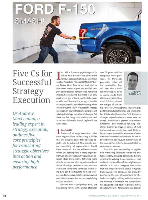 Five Cs For Successful Strategy Execution Strategy Execution Ltd