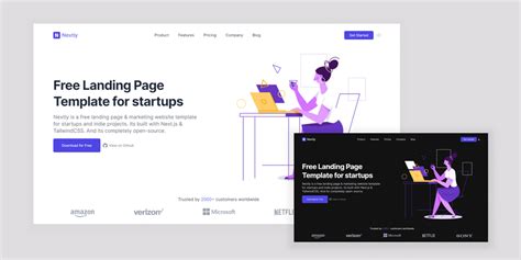 Open Source Next Js Landing Page Templates And Starters