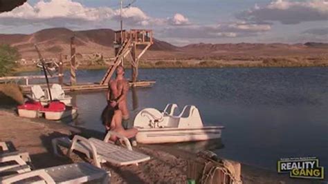 Adorable Horny Brunette Indulges In A Hard Cock At The Docks