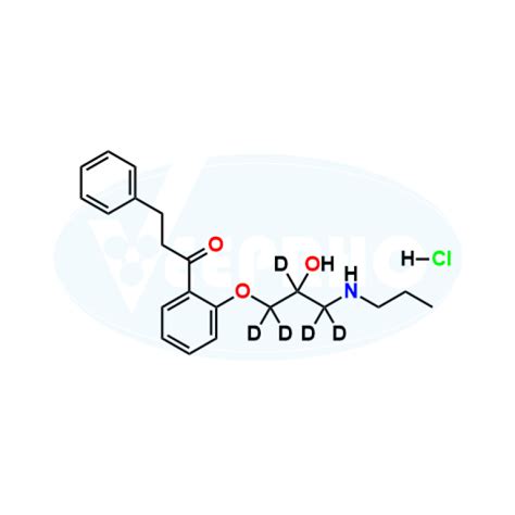Propafenone D5 Hcl Salt Cas 1346605 05 7 Veeprho