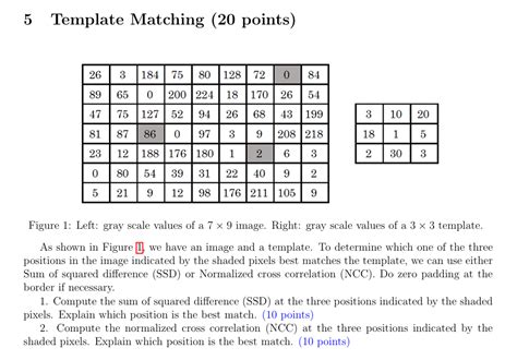 Solved 5 ﻿template Matching 20 ﻿pointsfigure 1 Left Gray