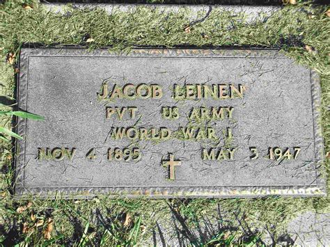 Jacob “jake” Leinen 1895 1947 Mémorial Find A Grave