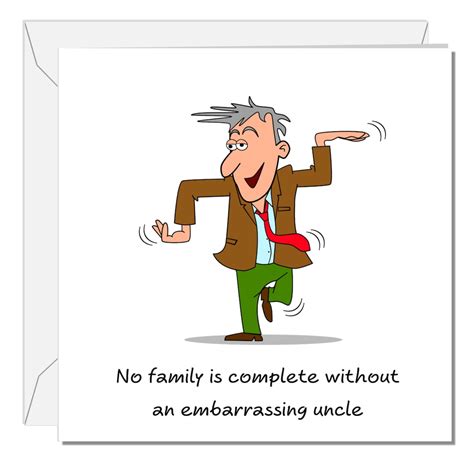 Funny Birthday Card For Special Uncle Brother Embarrassing Humorous