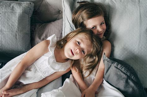 Two Sisters Being Silly By Stocksy Contributor Margaret Vincent
