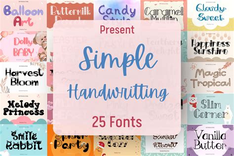 Cute Handwritten Vol 1 Bundle · Creative Fabrica