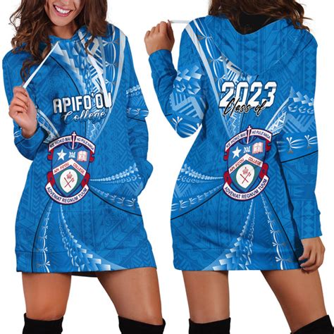 Personalised Tonga Apifoou College Hoodie Dress Class Of Year Tongan