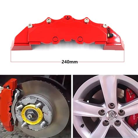 For Mercedes Benz Brake Caliper Cover Aluminum Alloy Metal