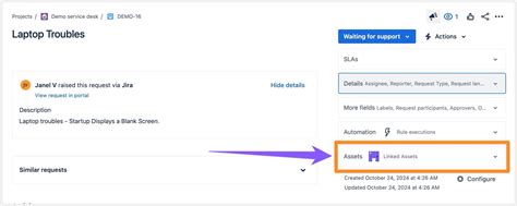 How To Link Assets Licenses And Accessories To A Jira Issue Asset Management For Jira Docs