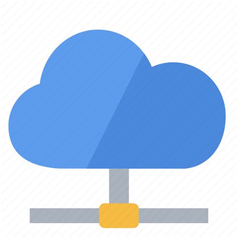 Cloud Connected Internet Network Share Icon