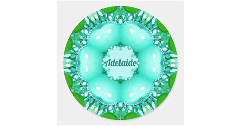 Adelaide ~ Bright Abstract Fractal Pattern ~ Class Classic Round