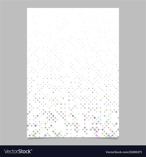 Color Circle Pattern Flyer Template Document Vector Image
