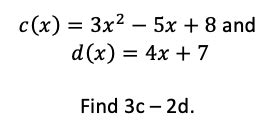 Polynomial Operations Quiz Review Flashcards Quizlet