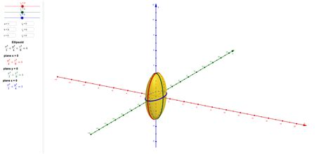 Ellipsoid Geogebra