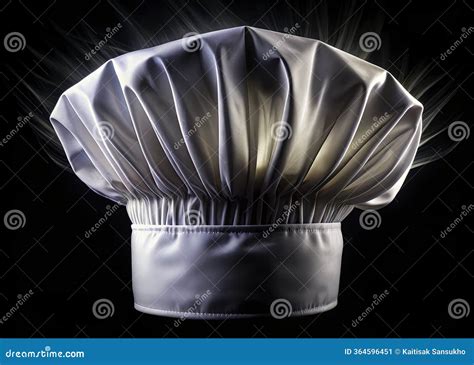 Chefs Toque Rounded Shape Multiple Pleats Fabric Texture Visible