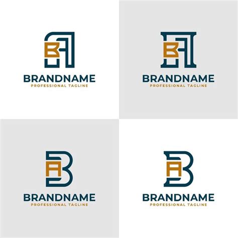 Premium Vector Elegant Letter Ab And Ba Monogram Logo Suitable For