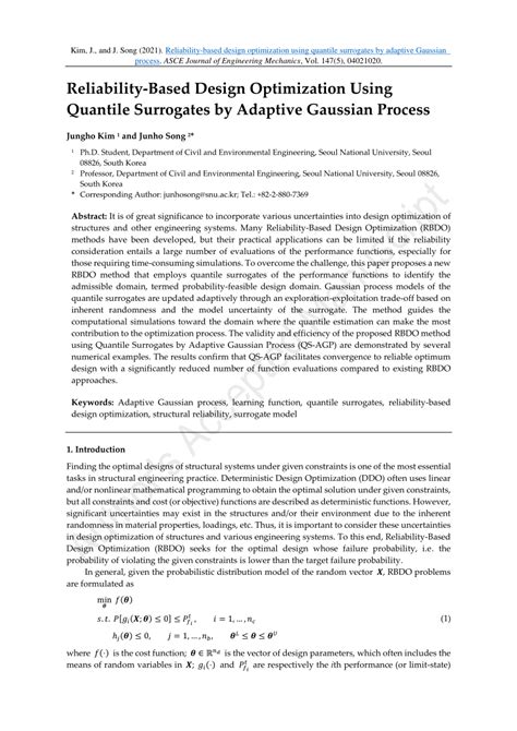pdf reliability based design optimization using quantile surrogates