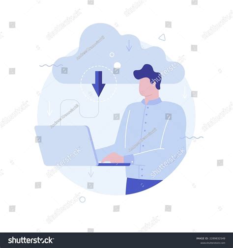 Download Files Cloud Storage Circle Flat Stock Vector Royalty Free 2289832549 Shutterstock