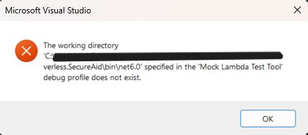 C Cannot Start Lambda With Mock Lambda Test Tool Stack Overflow