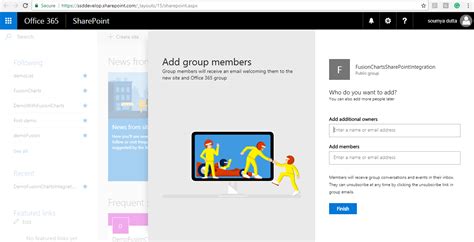 Integrating Fusioncharts In Sharepoint 2016