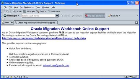 oracle migration workbench part three database journal