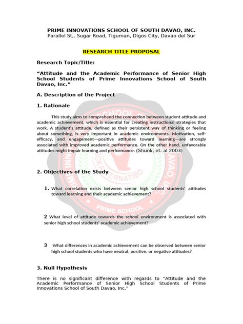 Practical Research Title Proposal Pdf