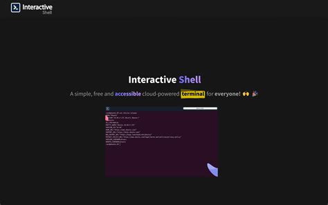 Instant Access Web Terminals And Online Ide Interactive Shell