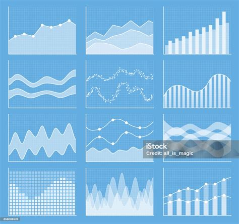 Business Chart Collection Set Of Graphs Data Visualization Stock Illustration Download Image