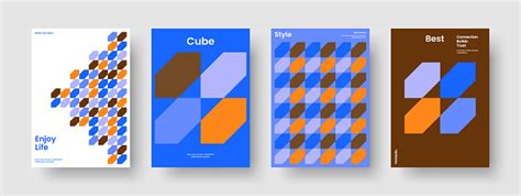 격리된 포스터 레이아웃 추상 전단지 템플릿입니다 기하학적 배너 디자인 책 표지 비즈니스 프레젠테이션 보고서 배경 팸플릿 전단지