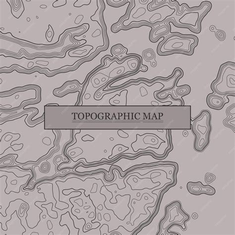 지형도 벡터 일러스트 레이 션 등고선지도 배경 프리미엄 벡터