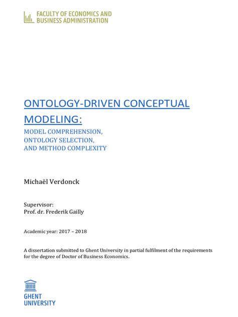ontology driven conceptual modeling model comprehension ontology