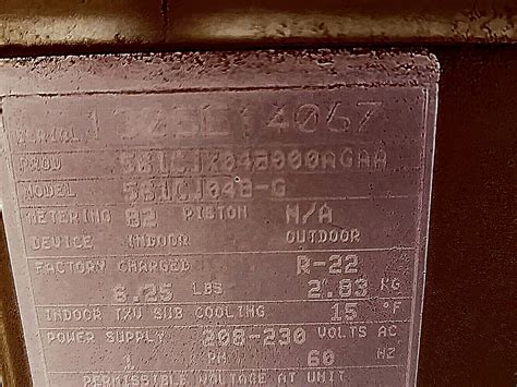 Age Of Gibson Unitary AC Unit Letters Beginning Serial Inspecting HVAC Systems