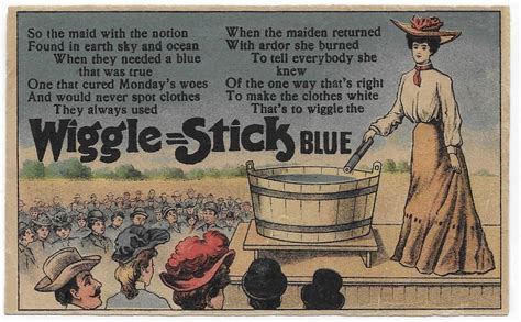 The Wiggle Stick For Whiter Clothes Advertisement 1905 History In The Mail Postcards