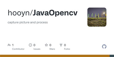 github hooyn javaopencv capture picture and process