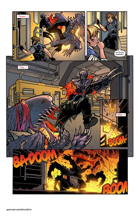 Resident Evil 2: Scenario G, Page 60/67 by BiscuitKris on DeviantArt
