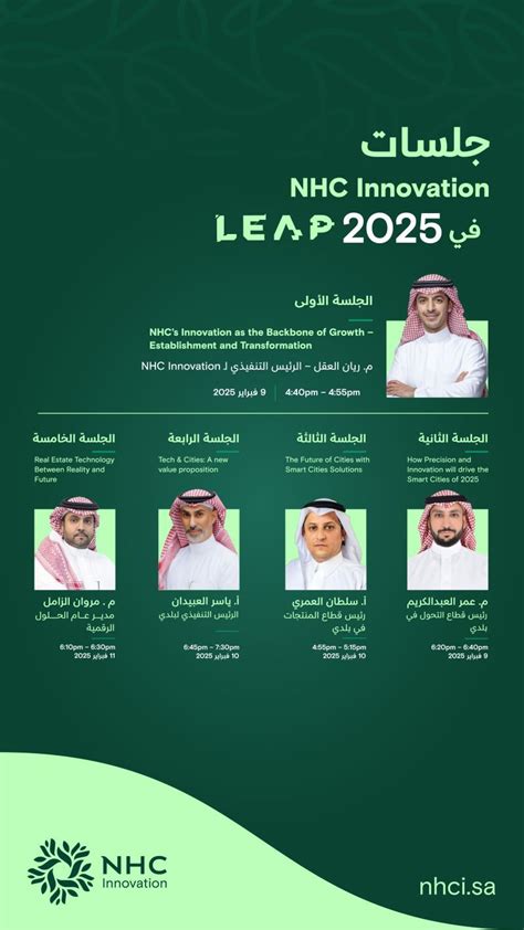 Leap2025 Innovation Technology Saudivision2030 Nhcinnovation Balady Partnerships