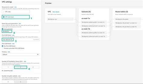 Chuẩn Bị Vpc Và Subnet Wordpress On Aws