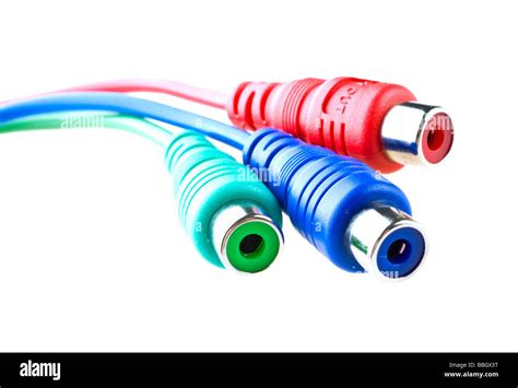 Wires Isolation On The White Stock Photo Alamy