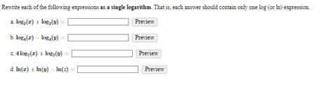 solved rewrite each of the following expressions as a