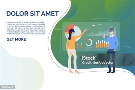 차트와 샘플 텍스트로 미래 지향적 인 화면을 두드리는 사람들 가볍게 두드리기에 대한 스톡 벡터 아트 및 기타 이미지 가볍게
