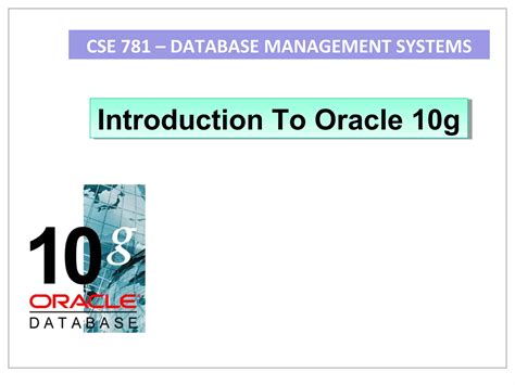 Lecture Oracle Ppt PPT