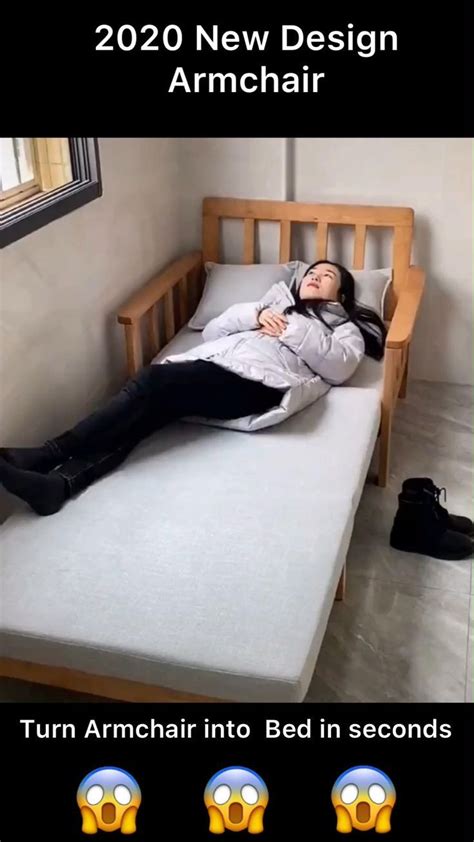 Armchair Sleeper Sofa Bed Video Video Space Saving Furniture Diy Furniture Furniture Design