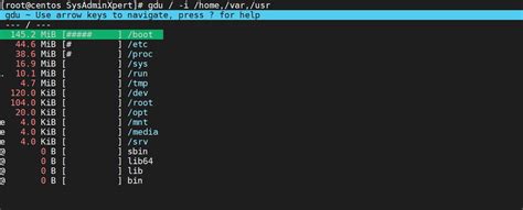 Gdu Tool For Disk Usage Analyzer For Linux SysAdminXpert