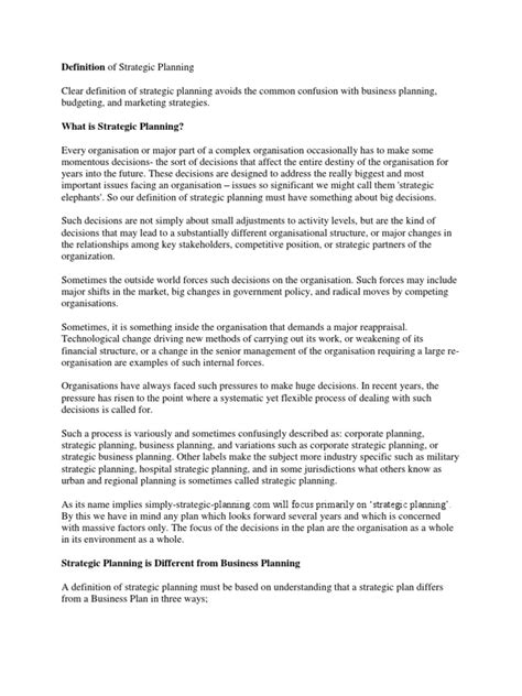 Business Functions Pdf Strategic Planning Strategic Management